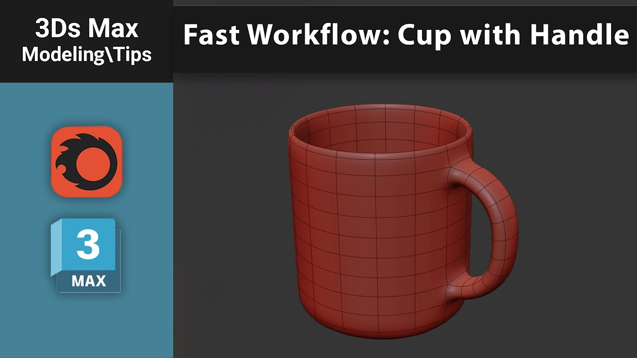 Quick & Easy 3D Cup with Handle | Step-by-Step Modeling - YouTube
