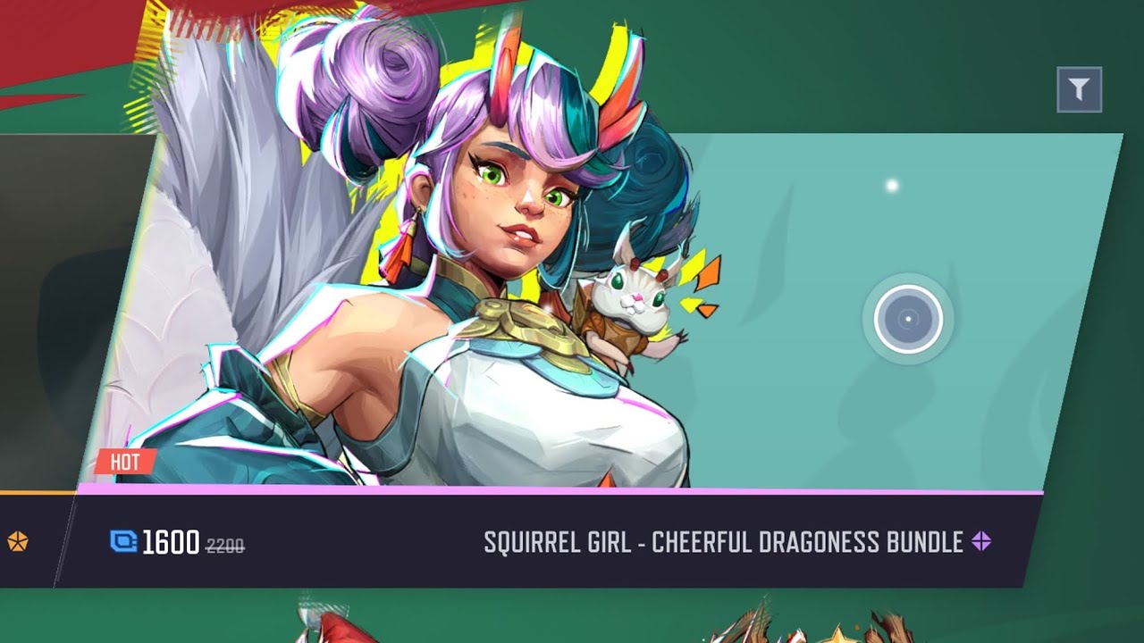 Marvel Rivals gameplay van de Squirrel Girl Cheerful Dragons Bundle ...