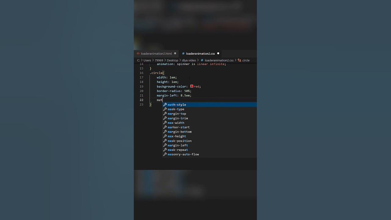 Css Loader Animation Css Cssanimation Coding Htmlcss Programming Shorts Short 
