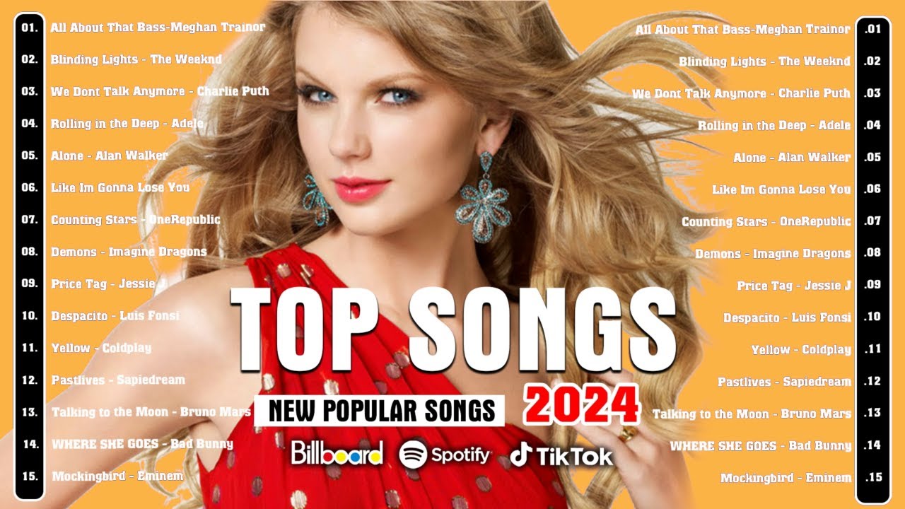 Billboard Top 100 Songs of 2023 2024 - Taylor Swift, Justin Bieber, Ed ...