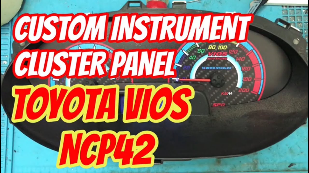 CUSTOM INSTRUMENT CLUSTER SPEEDOMETER METER PANEL TOYOTA VIOS NCP42 ...