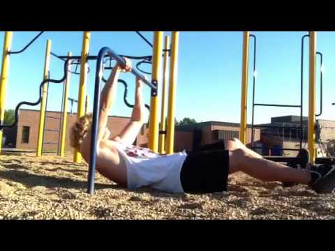 One arm plyo inverted rows (sort of) - YouTube