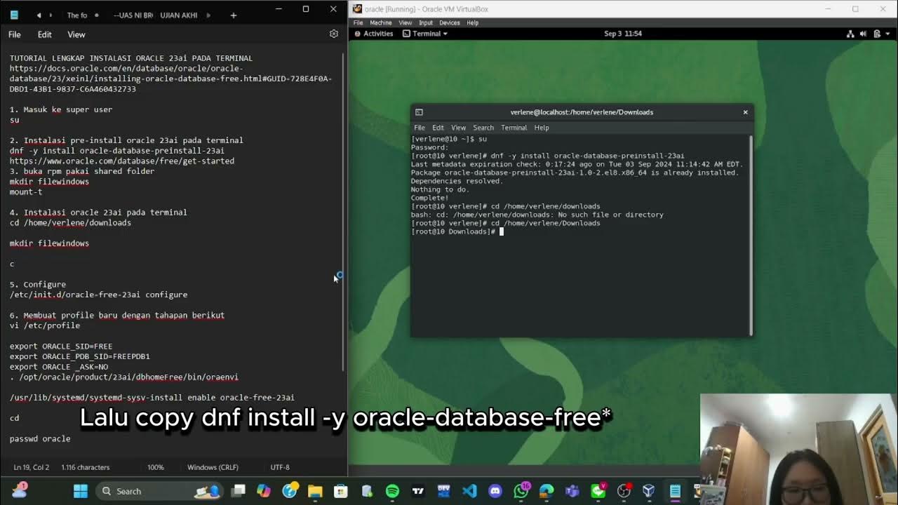 Tutorial Instalasi Oracle Database 23ai - YouTube