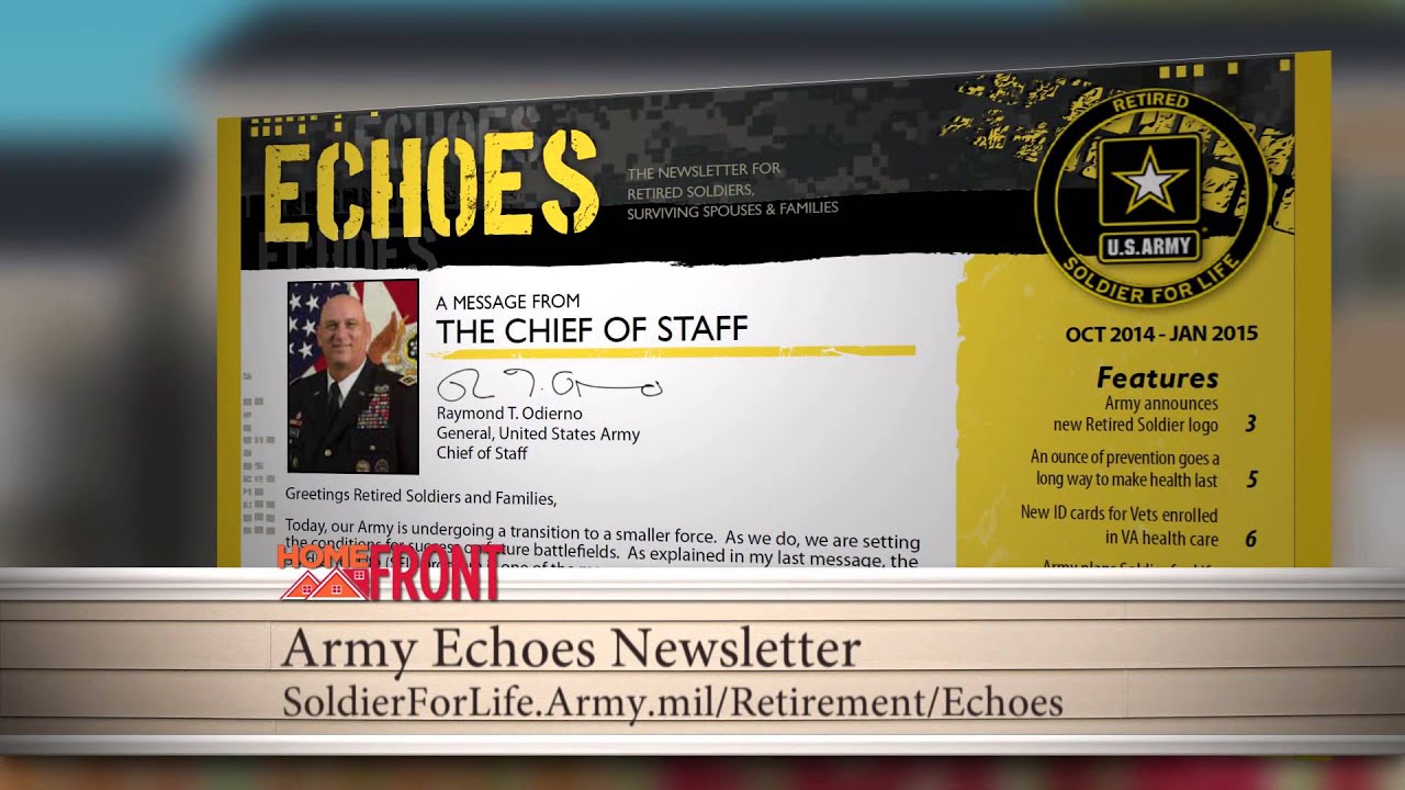 Home Front: Army Echoes Newsletter - YouTube