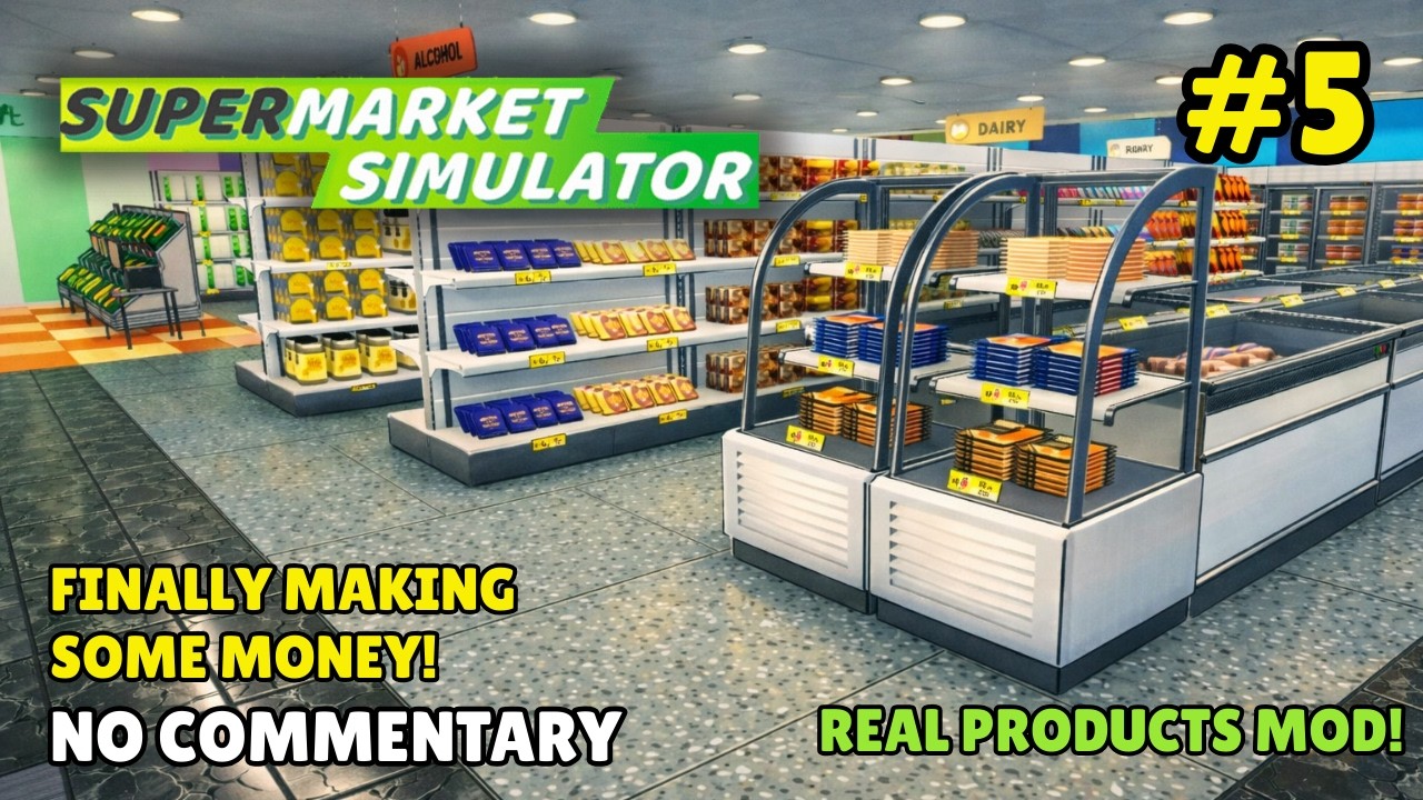 Finally Making Some Money! SUPERMARKET SIMULATOR Gameplay Walkthrough ...