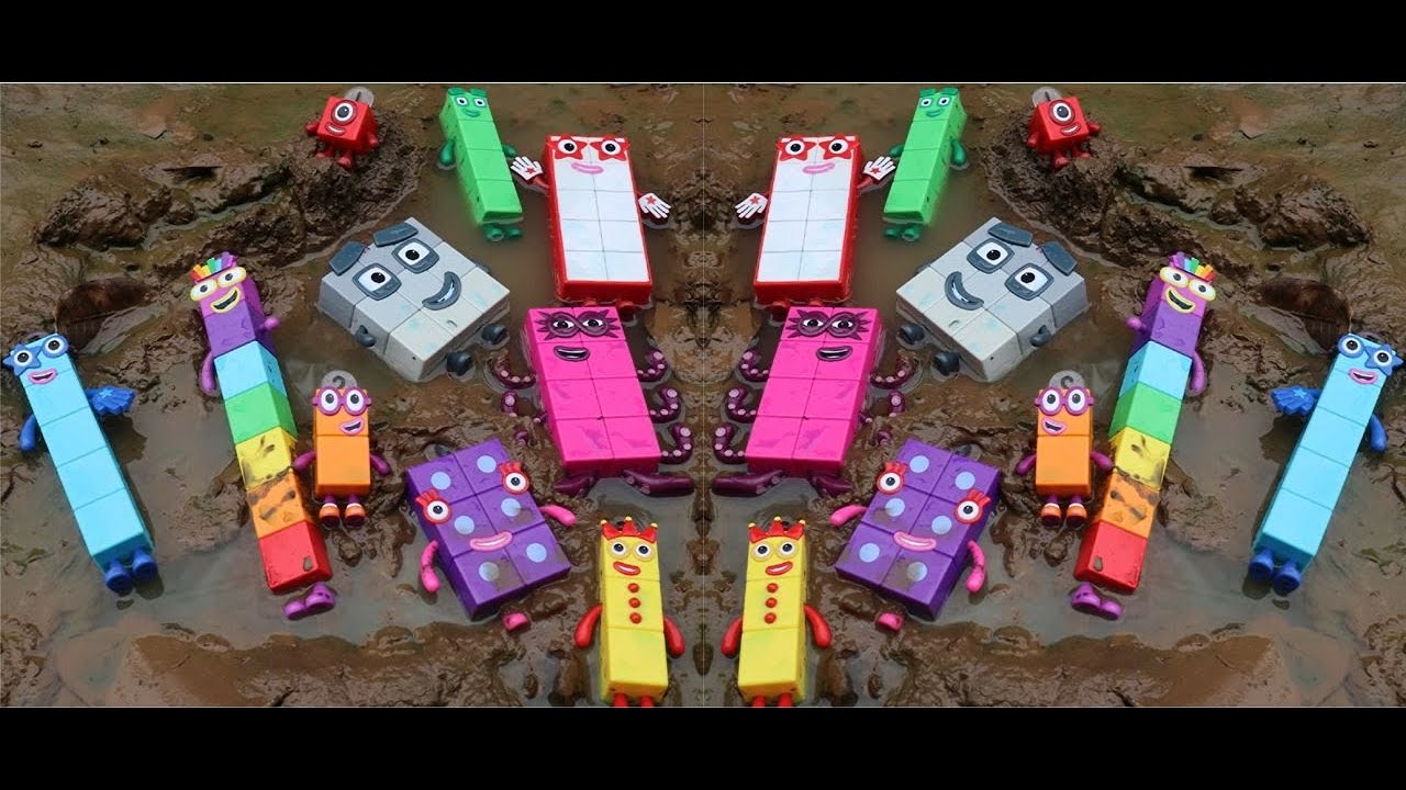 Numberblock 1 To 10 Colorful Water Play l Satisfying Asmr Video - YouTube