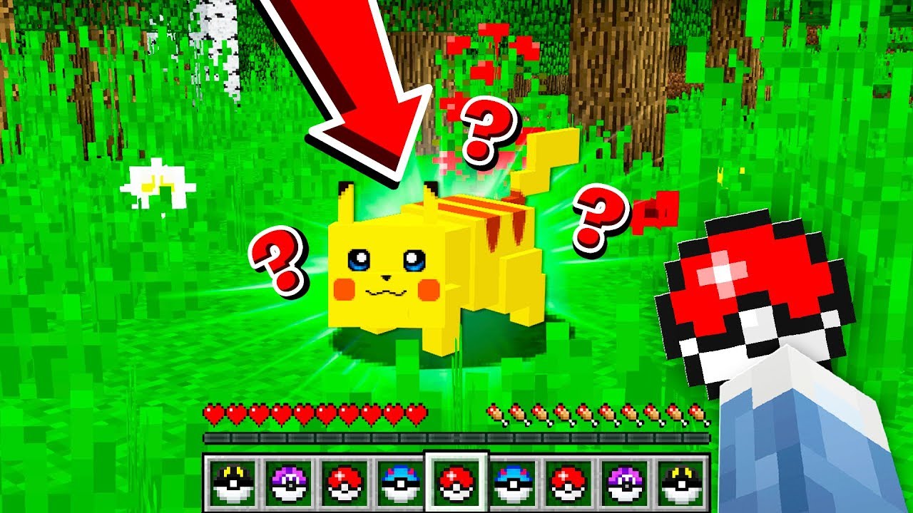 TAMING A WILD PIKACHU IN MY MINECRAFT WORLD! - YouTube