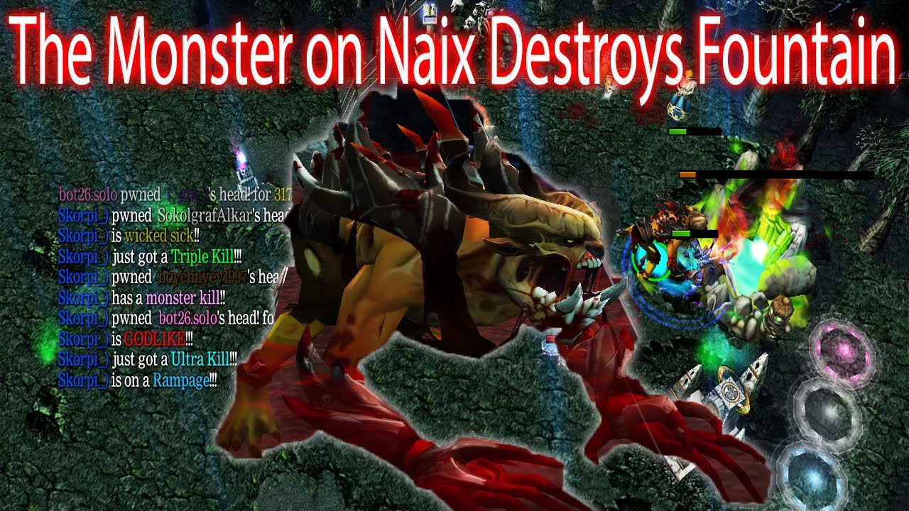 Dota Skin NAIX Free Download😳Bloodthirsty Killer Naix Destroys Fountain ...