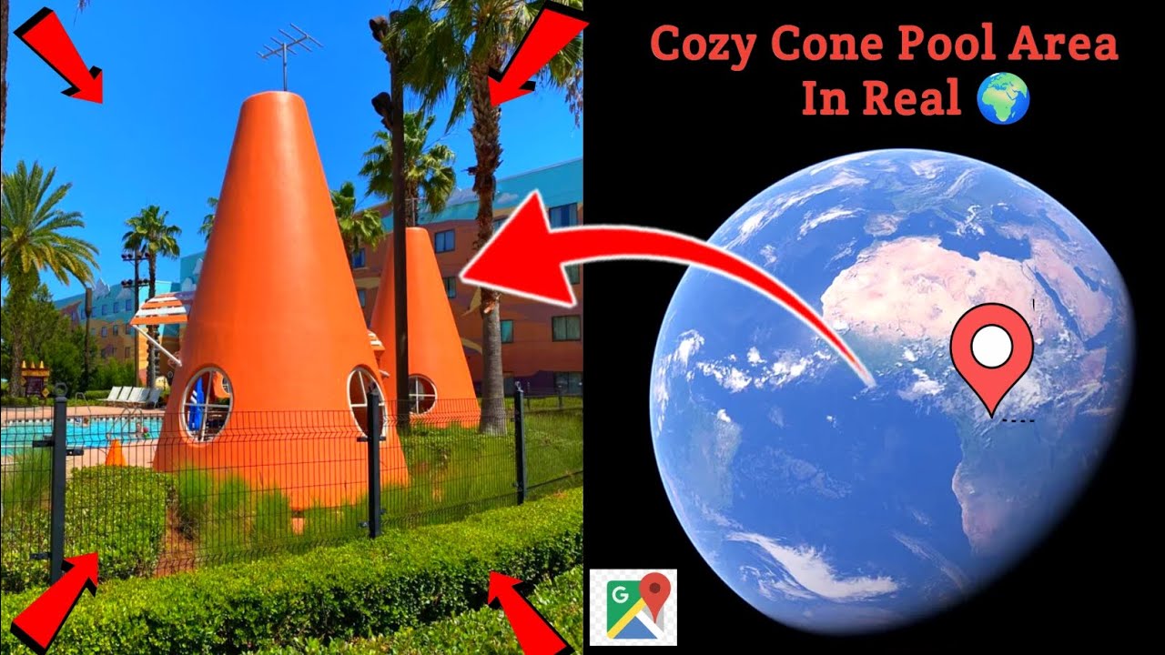 I Found Cozy Cone Pool Area 🤔In Real On Google Old Earth maps # ...