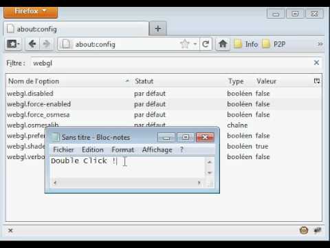 How to enable WebGL in Firefox 4 - YouTube