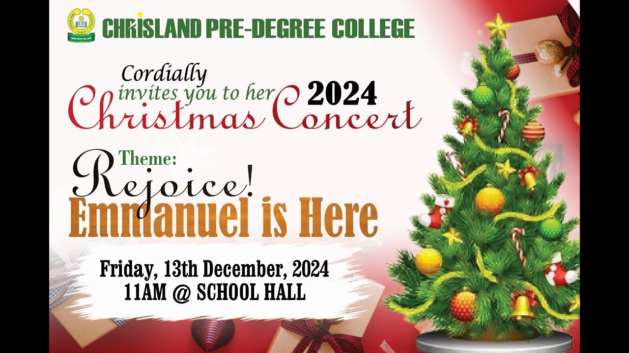 Chrisland Predegree College Christmas Concert 2024 A - YouTube