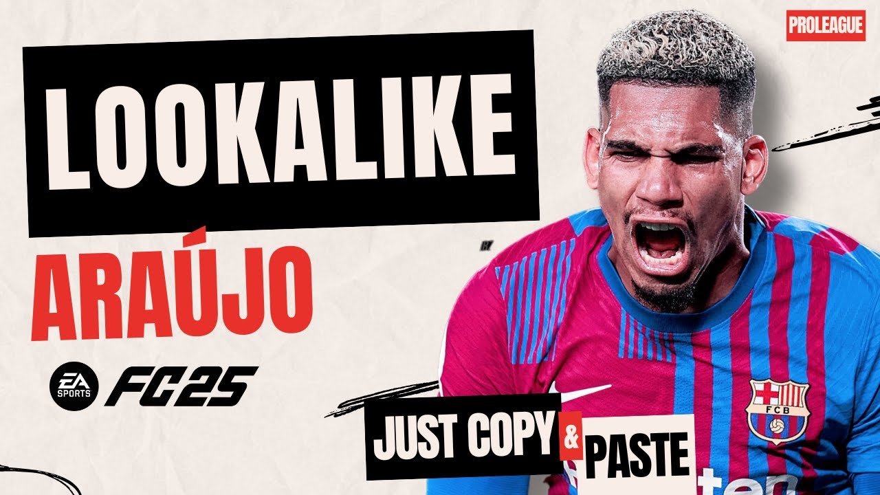 Ronald Araújo Face Creation in EA FC 25 - Pro Club & Career Mode ...