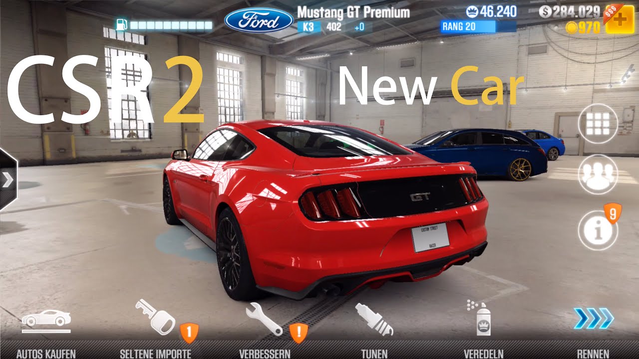 [New Car & Painting] Ford Mustang GT - Let's Play CSR Racing 2 iOS ...