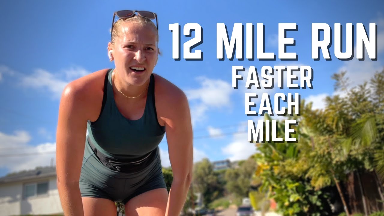 12 Mile Progression Long Run *i didn't make it😭* - YouTube