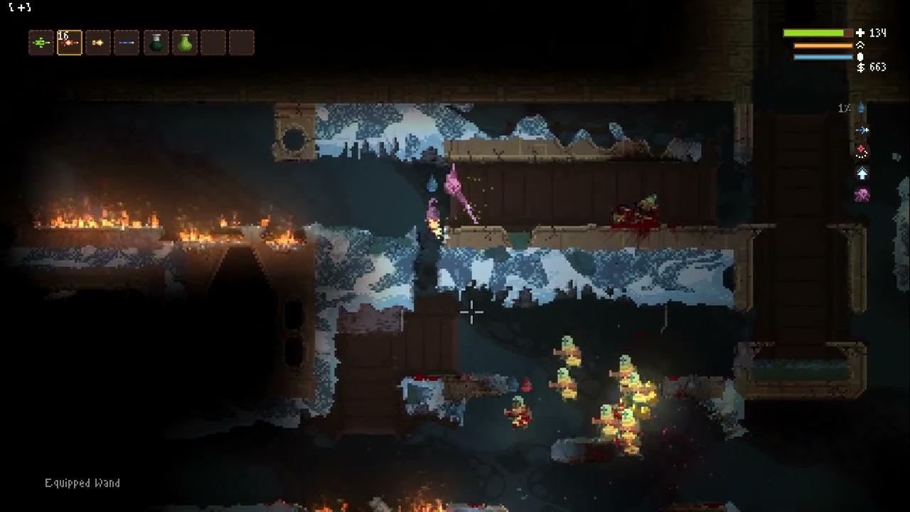 Noita - Into the Hisi Base. A little Deeper and a lot more dangerous. - YouTube