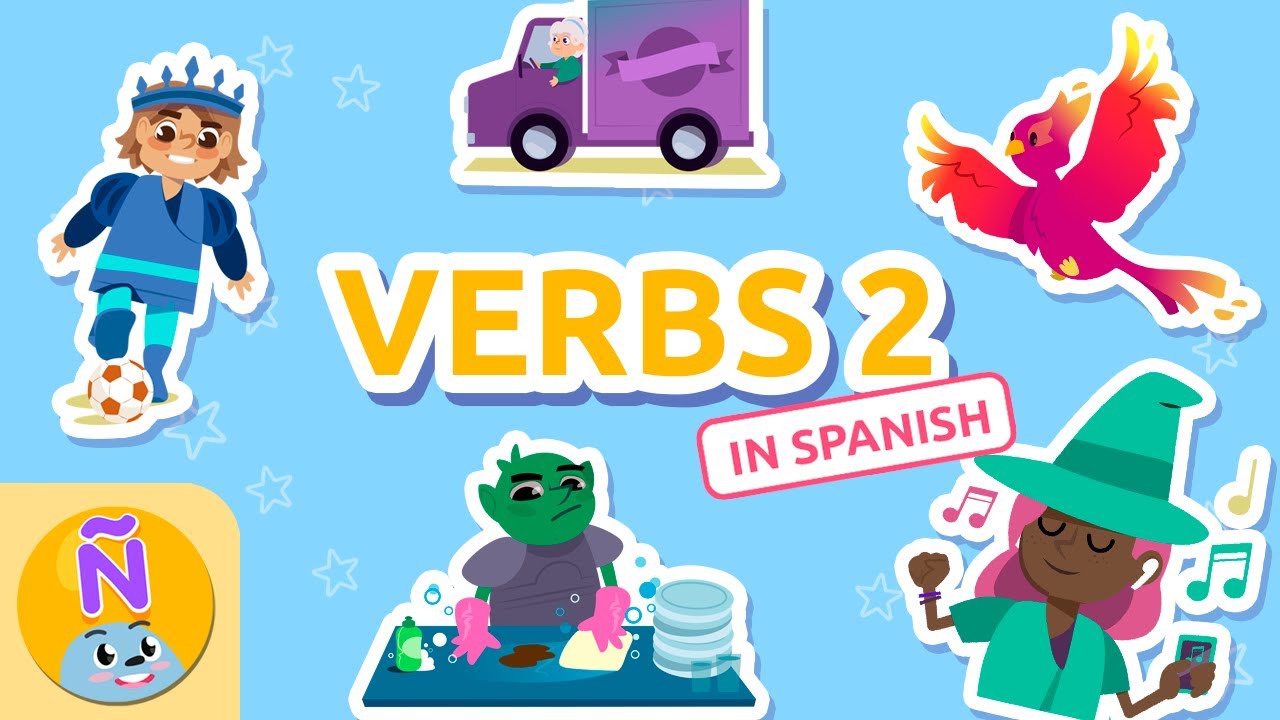 COMMON SPANISH VERBS 2 📖 Los VERBOS COMUNES en ESPAÑOL 2🧏🏽 Bilingual ...