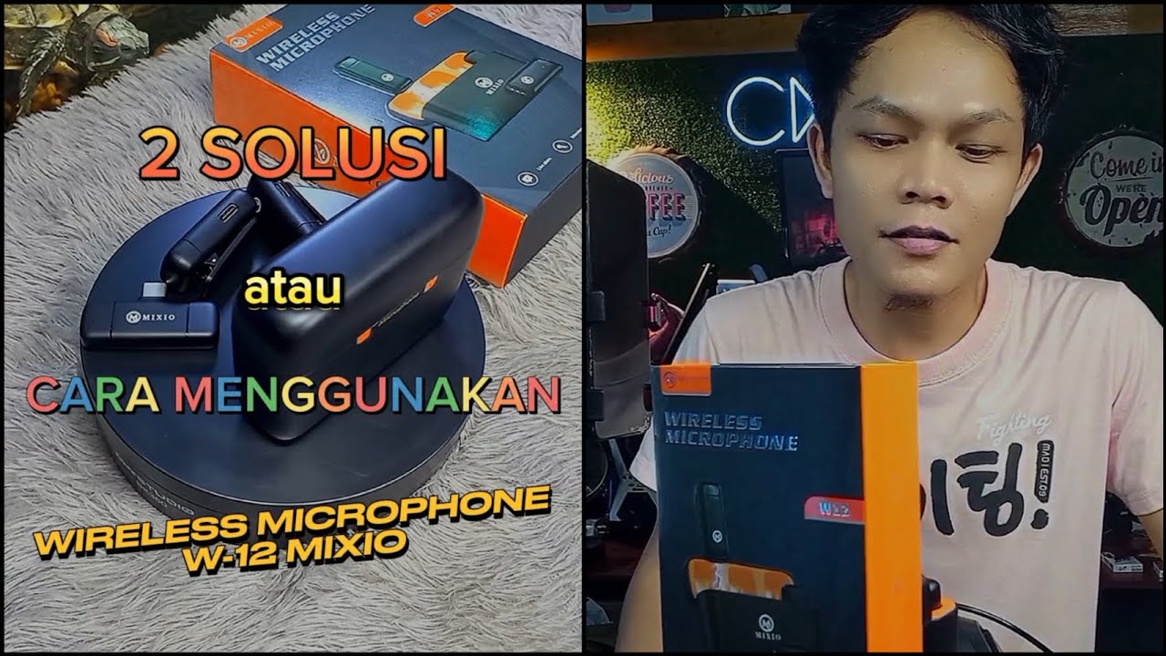2 Solusi atau cara menggunakan Wireless Microphone W-12 dari MIXIO ...