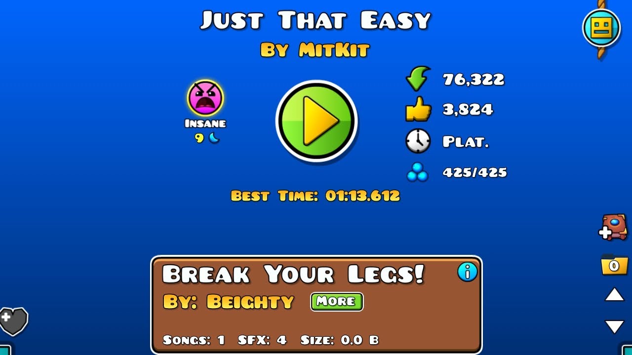 Just That Easy - 100% [Platformer] (By MitKit) | Geometry Dash 2.2 - YouTube