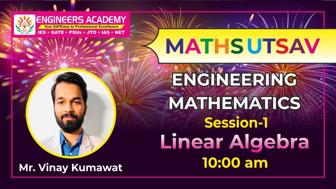 Engineering Mathematics | Linear Algebra | GATE Exam 2022 | Free Online ...