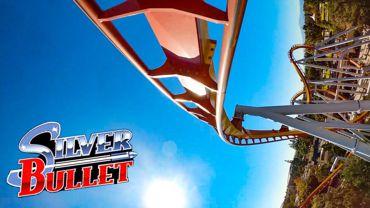 [4K] Silver Bullet Front Row POV at Knott's Berry Farm - YouTube