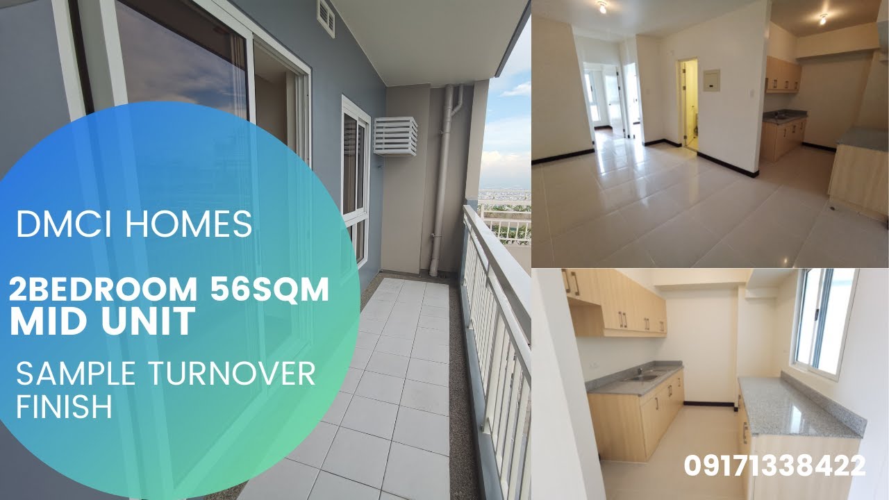 DMCI HOMES 2BEDROOM 56SQM SAMPLE TURNOVER FINISH - YouTube