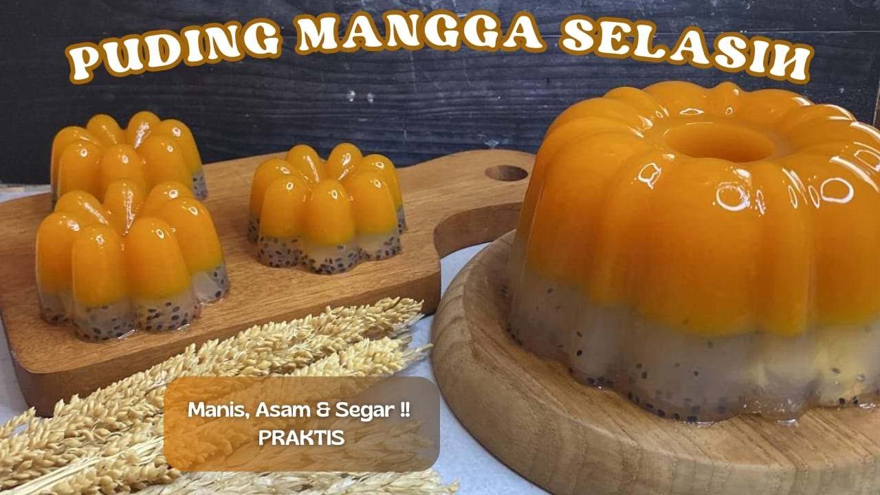Puding Mangga Selasih.. Asem-Manis, Segar.. Enak banget || Wajib dicoba ...