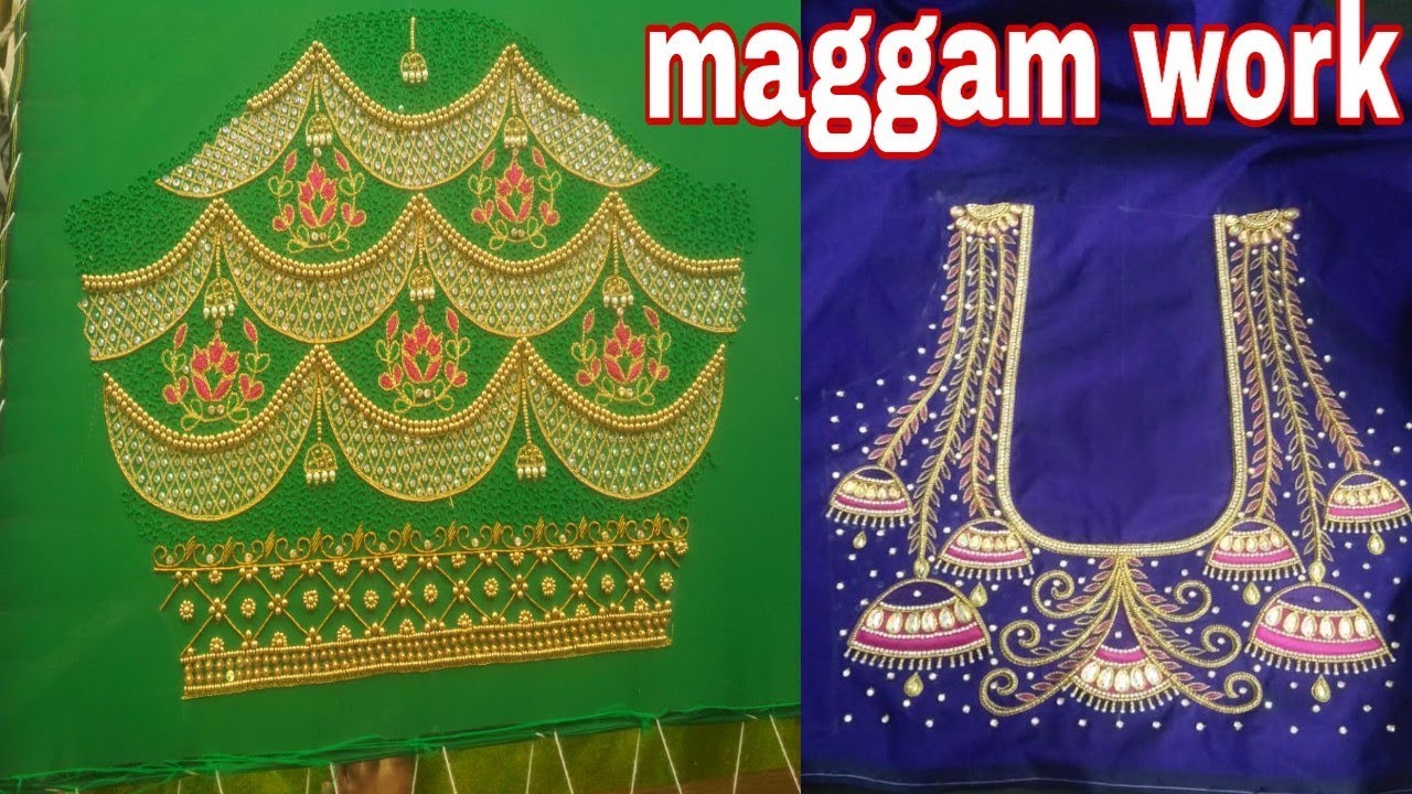 maggam work maggam work designs - YouTube