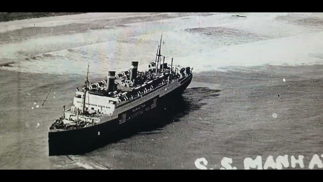 1941 PALM BEACH, FLORIDA - SHIP SS MANHATTAN GROUNDED - SKY VIEW - YouTube