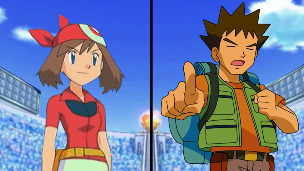 Pokemon Characters Battle: May Vs Brock (Hoenn Vs Kanto) - YouTube