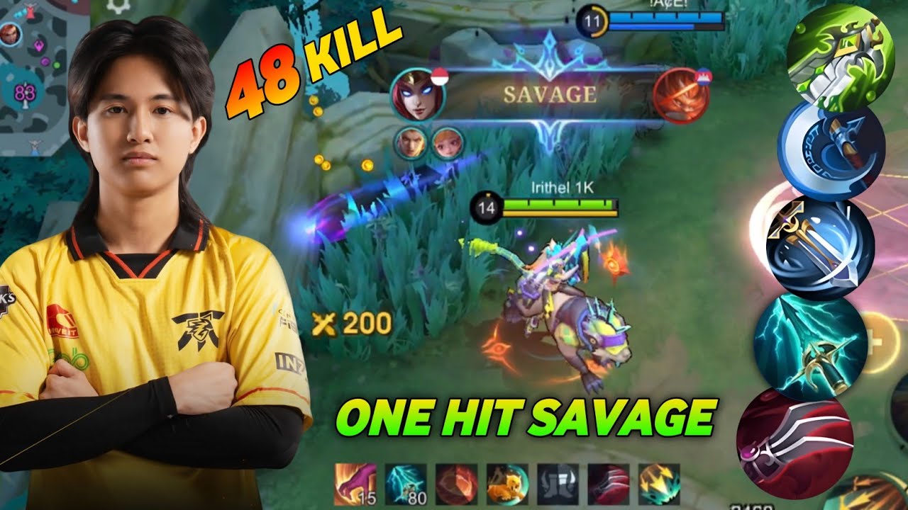 IRITHEL ONE HIT SAVAGE BUILD!! Irithel New Best BUILD AND EMBLEM ...