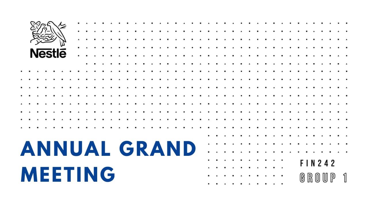 FIN242 | GROUP ASSIGNMENT ROLEPLAY (NESTLE) - YouTube