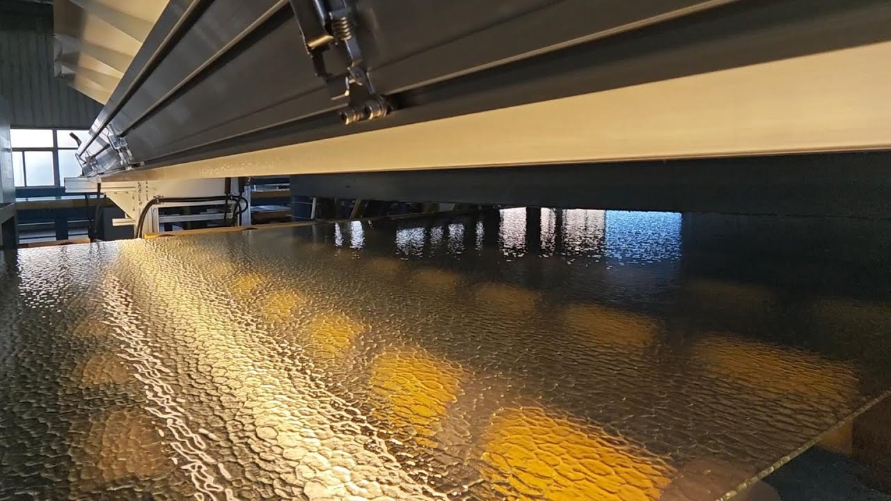 MIGO GLASS Patterned Glass Production Line - YouTube