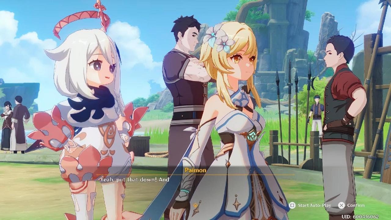 Paimon & Traveler's smug look - YouTube