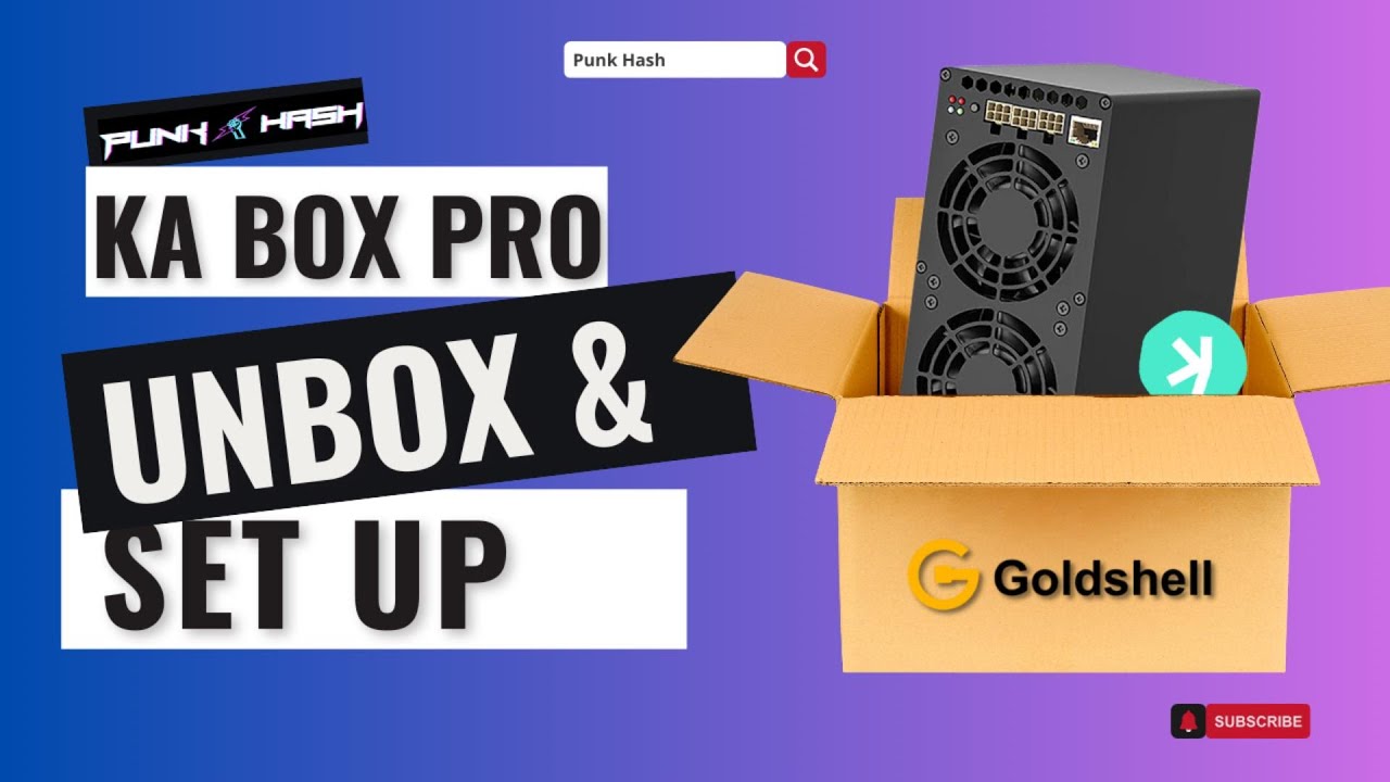 Mine Kaspa at Home in 2024: Goldshell KA Box Pro - Unbox & Set up - YouTube