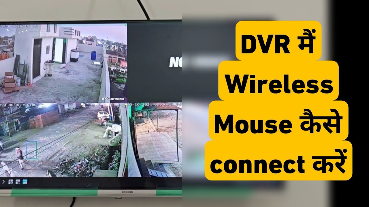 How To Connect Wireless Mouse To NVR/DVR | Dvr Me Wireless Mouse Kaise ...