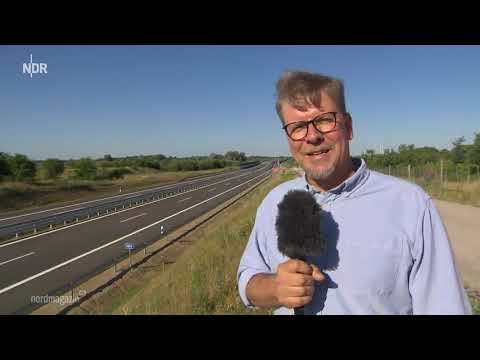 Freie Fahrt auf der BAB 20 bei Tribsees Richtung Stettin - Hauptstadt Pommerns Juni 2023