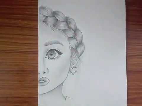 Drawing of a girl. Tutorial - YouTube