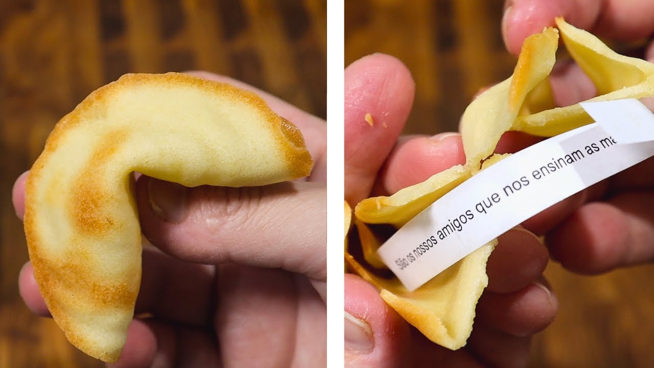 BISCOITO DA SORTE CHINÊS | MASSA SUPER CROCANTE | TUILE - YouTube