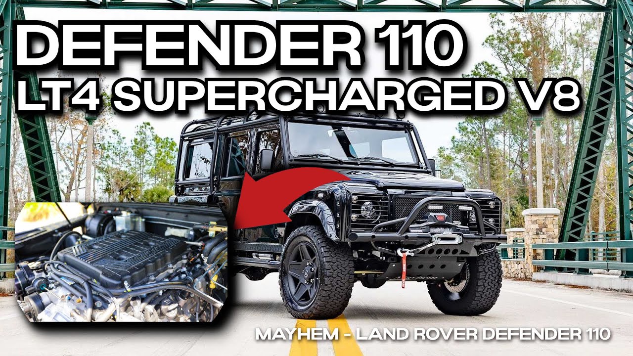 Mayhem - Supercharged V8 Land Rover Defender 110 - YouTube