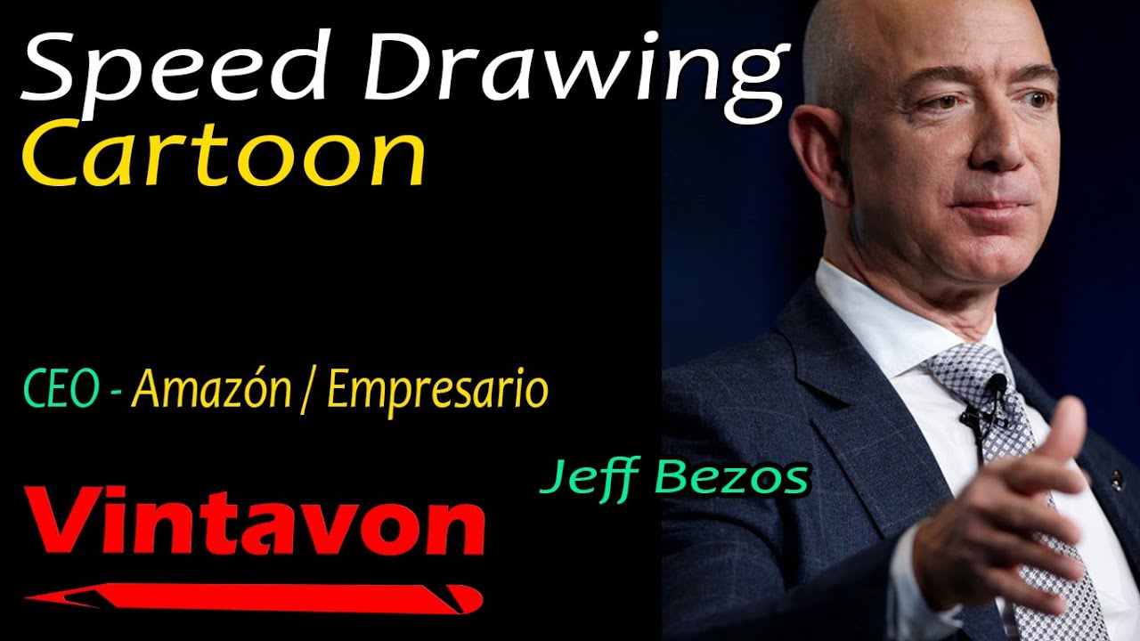 Caricatura | Jeff Bezos - Amazon CEO | Dibujo | Speed Drawing - Cartoon ...