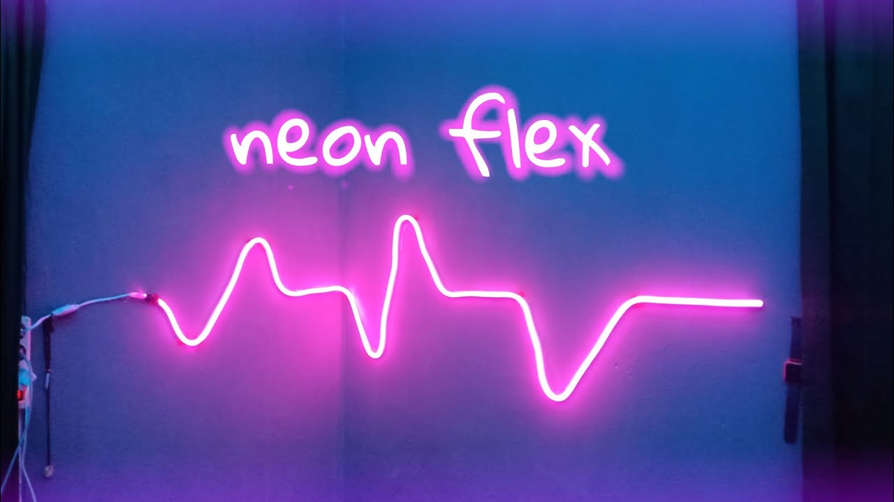 dekorasi kamar dengan neon flex - YouTube