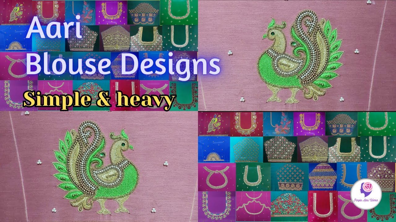 Aari work designs for beginners | trending aari work blouse designs ...