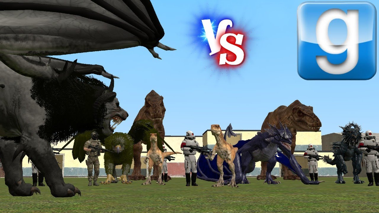 Battle of The Beasts A Garry's mod NPC SNPC Nextbot vs Fight - YouTube
