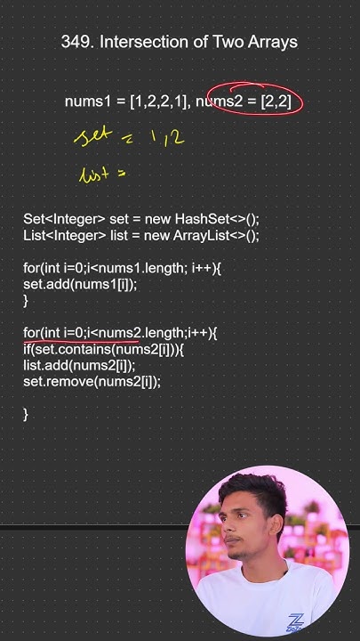 Day 54100 Intersection Of Array Programming 100daysofcode Coding Youtube