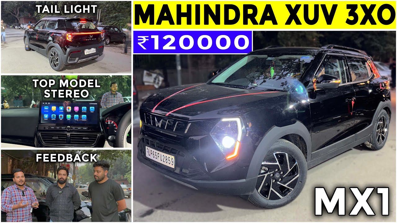 सिर्फ ₹120,000 में बनेगी MX1 से AX7 XUV 3XO MODIFIED MAHINDRA XUV 3XO ...