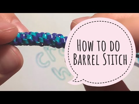 How to do Barrel Stitch Boondoggle/ RexLace/ Gimp - YouTube