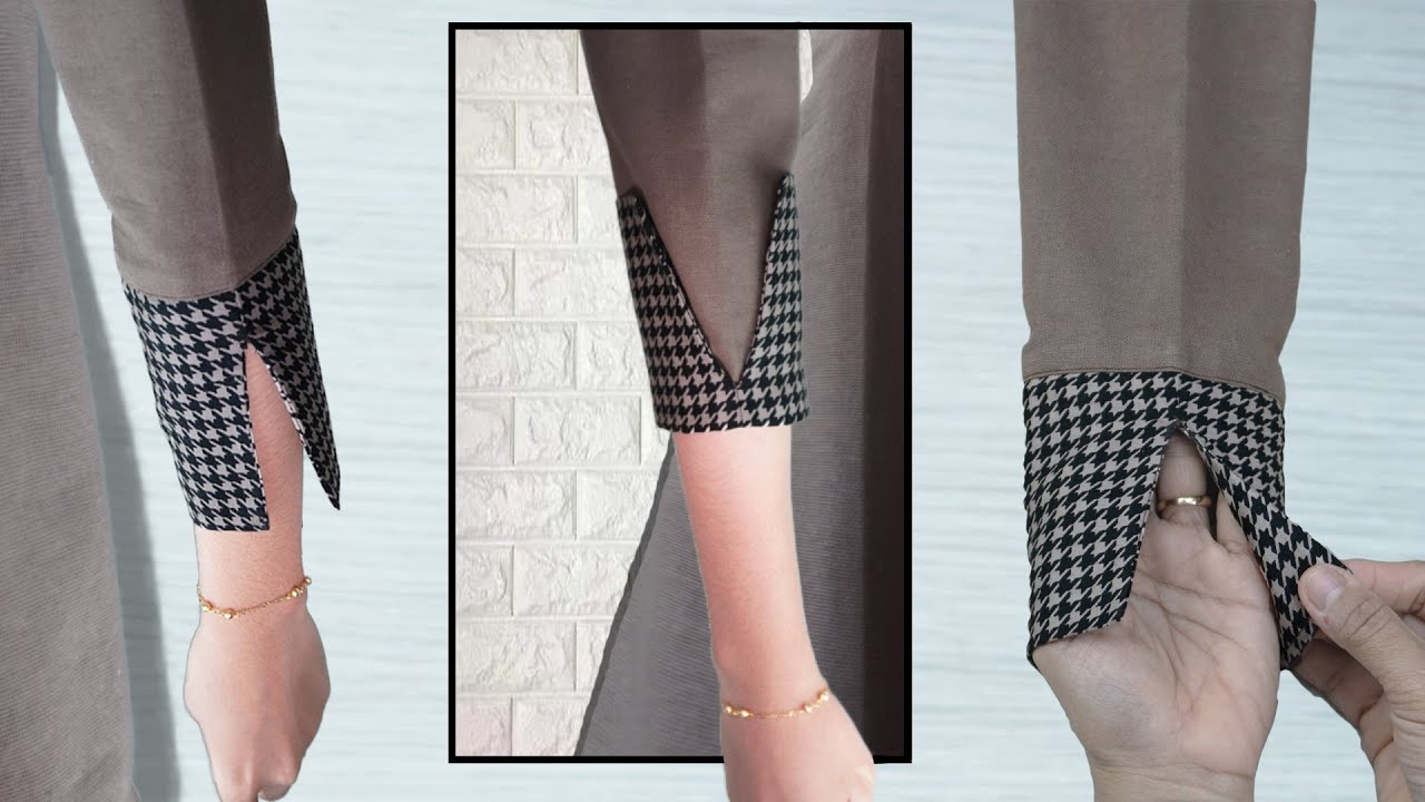 Latest Cuff Sleeve Design Cut & Stitch⭐️Slim Cuff With Slit - YouTube