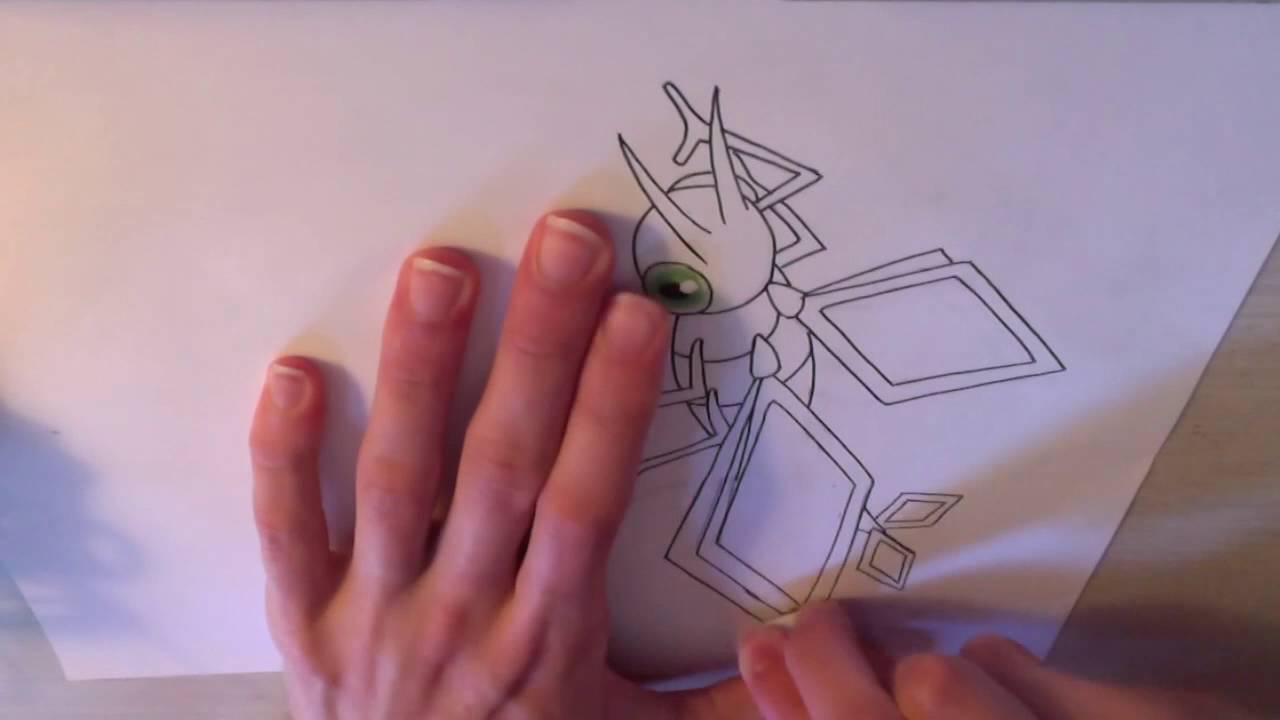 Drawing all the Pokemon: Number 329 Vibrava - YouTube