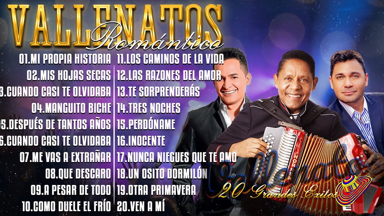 Los Inquietos Del Vallenato🪗Vallenatos Románticos Mix🎵Mix Vallenato ...