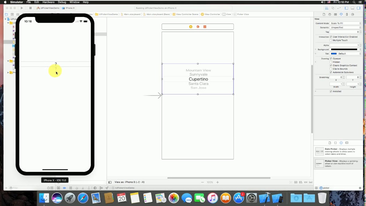 Uipickerview In Ios With Objective C Youtube
